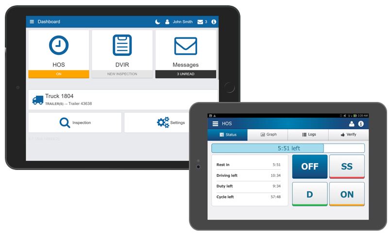 SmartDrive and Geotab: ELD integration with HOS, DVIR and IFTA Reporting